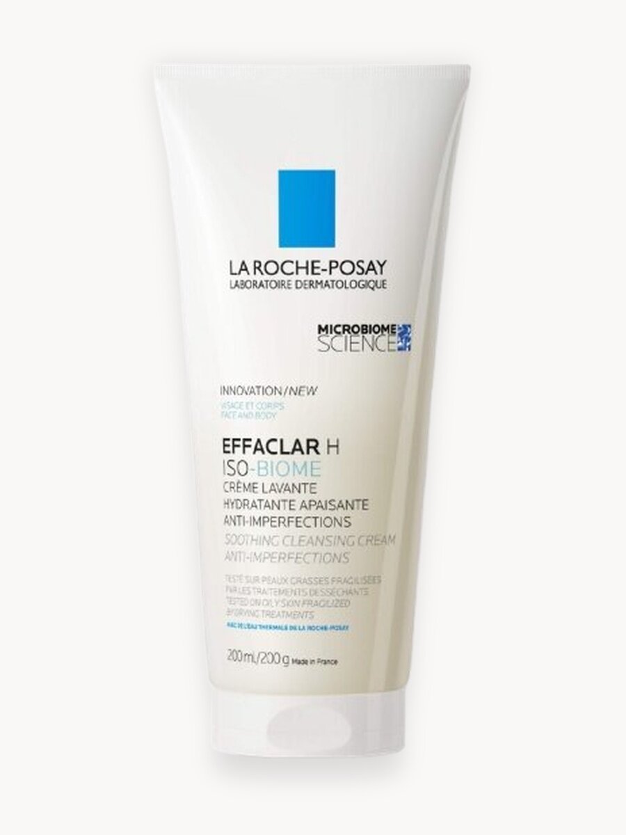 Очищающий крем-гель LA Roche-posay Н Iso--Biome, для пересушенной проблемной кожи, 200 мл