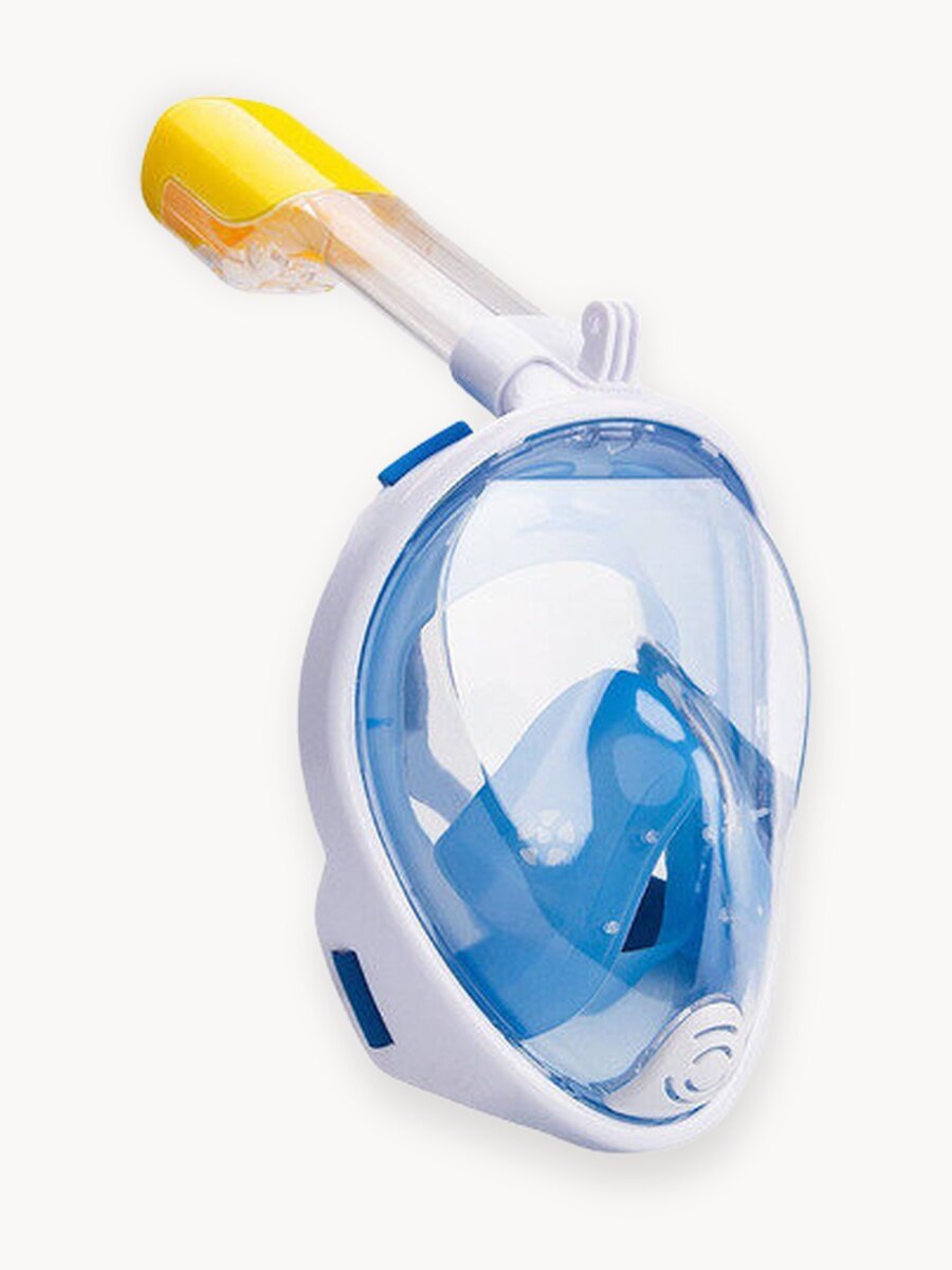 Подводная полнолицевая маска для плавания (снорклинга) FreeBreath L/XL (синий)