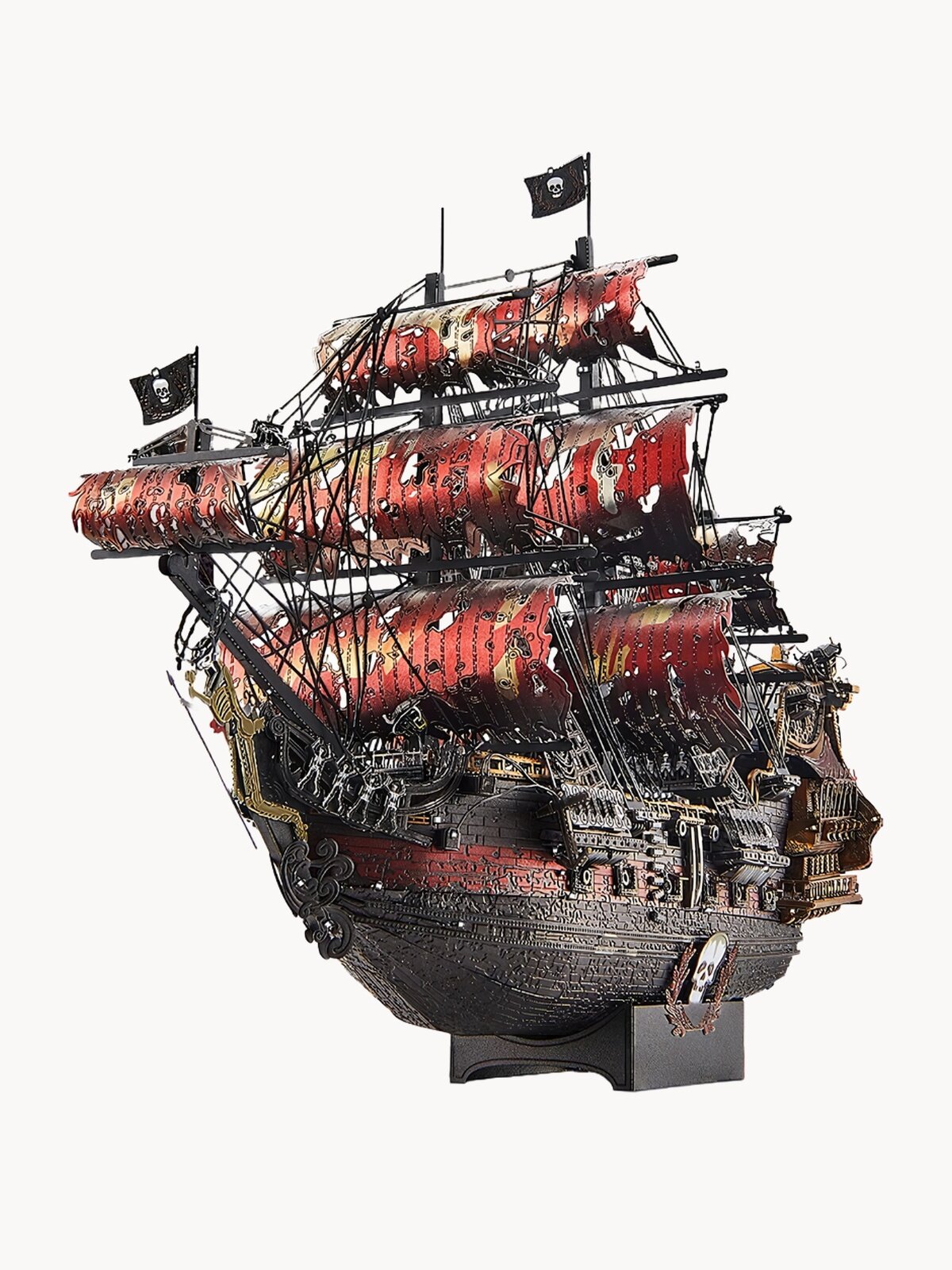 3D пазл металлический корабль "Месть королевы Анны II" Luxury Gift, сборная модель