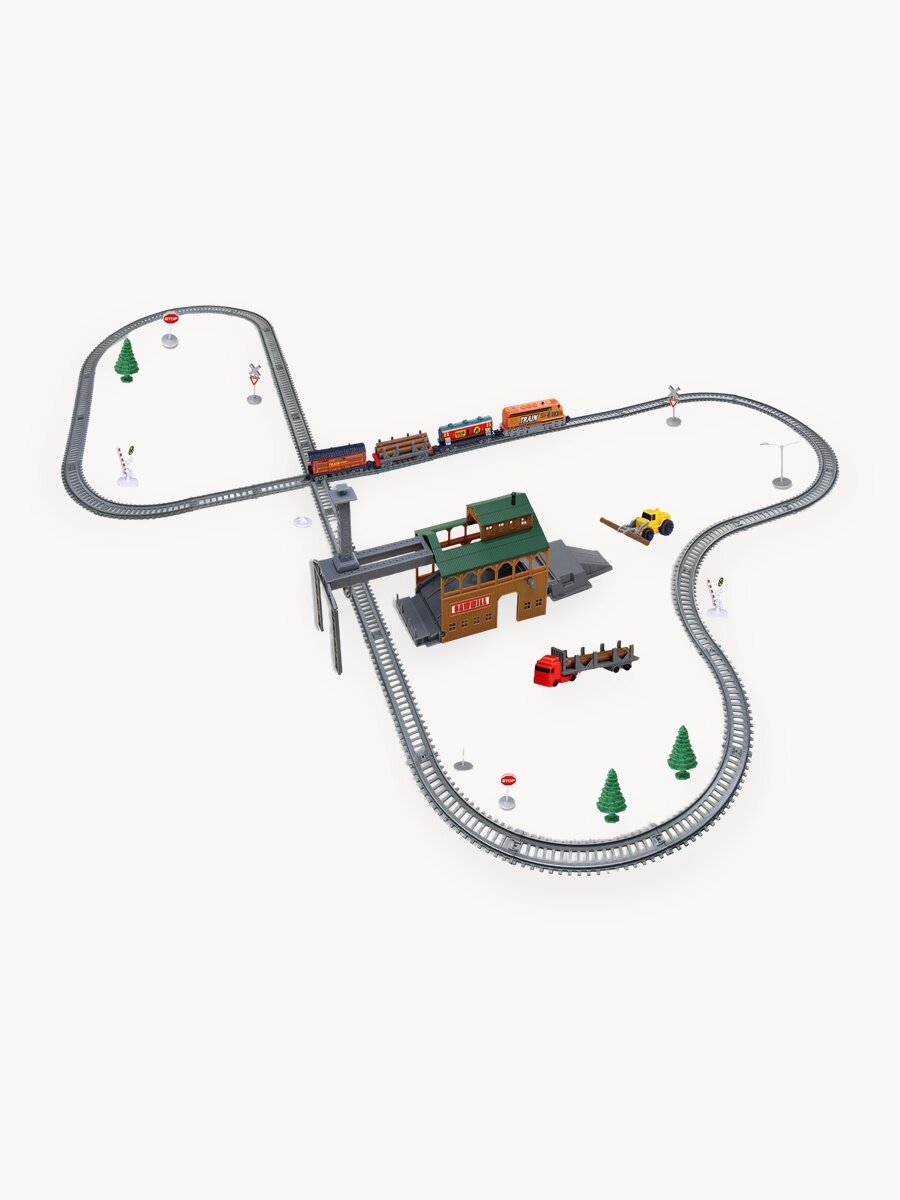 Железная дорога Sawmill Equipment погрузка леса - 2083