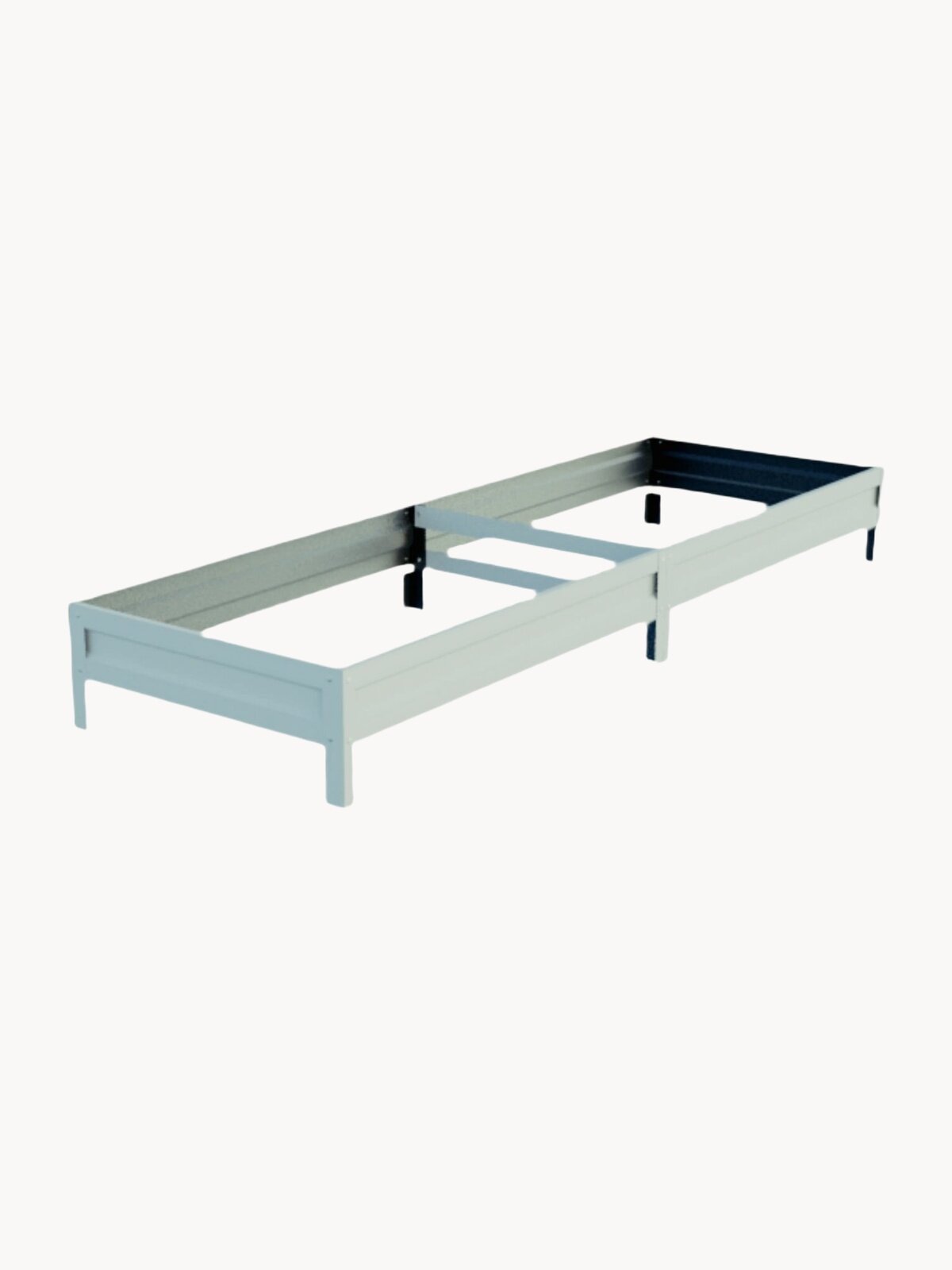 Грядка оцинкованная длина 3м, ширина 0,5м, высота 15 см цвет серебристый Zink