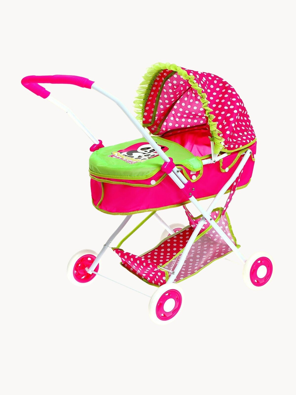Коляска для кукол "Счастливый карапуз" универсальная, с корзиной и сумкой