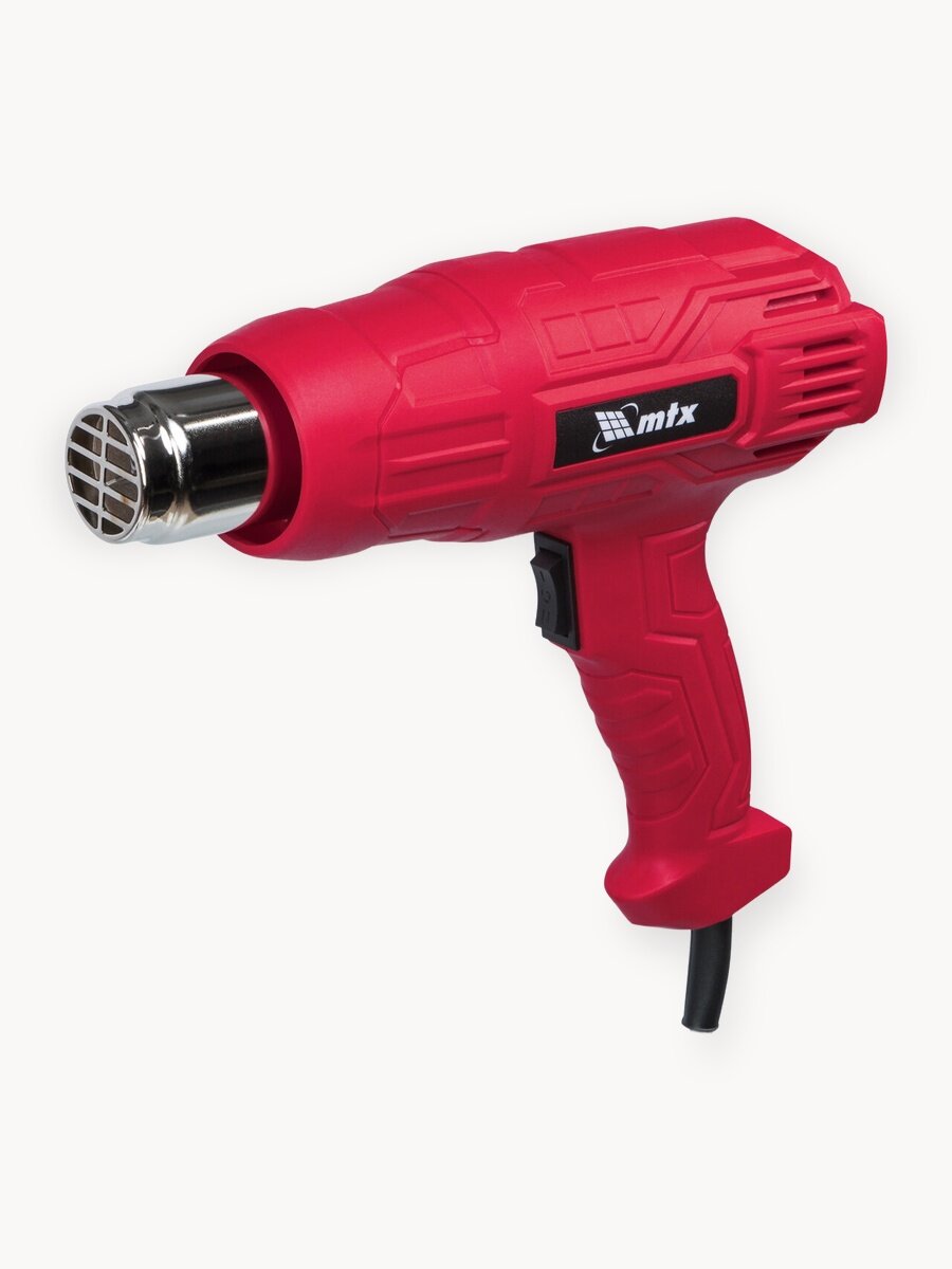 Фен строительный технический MTX MHG-2000, 2 кВт, 2 режима и защита от перегрева, фен технический, 28081