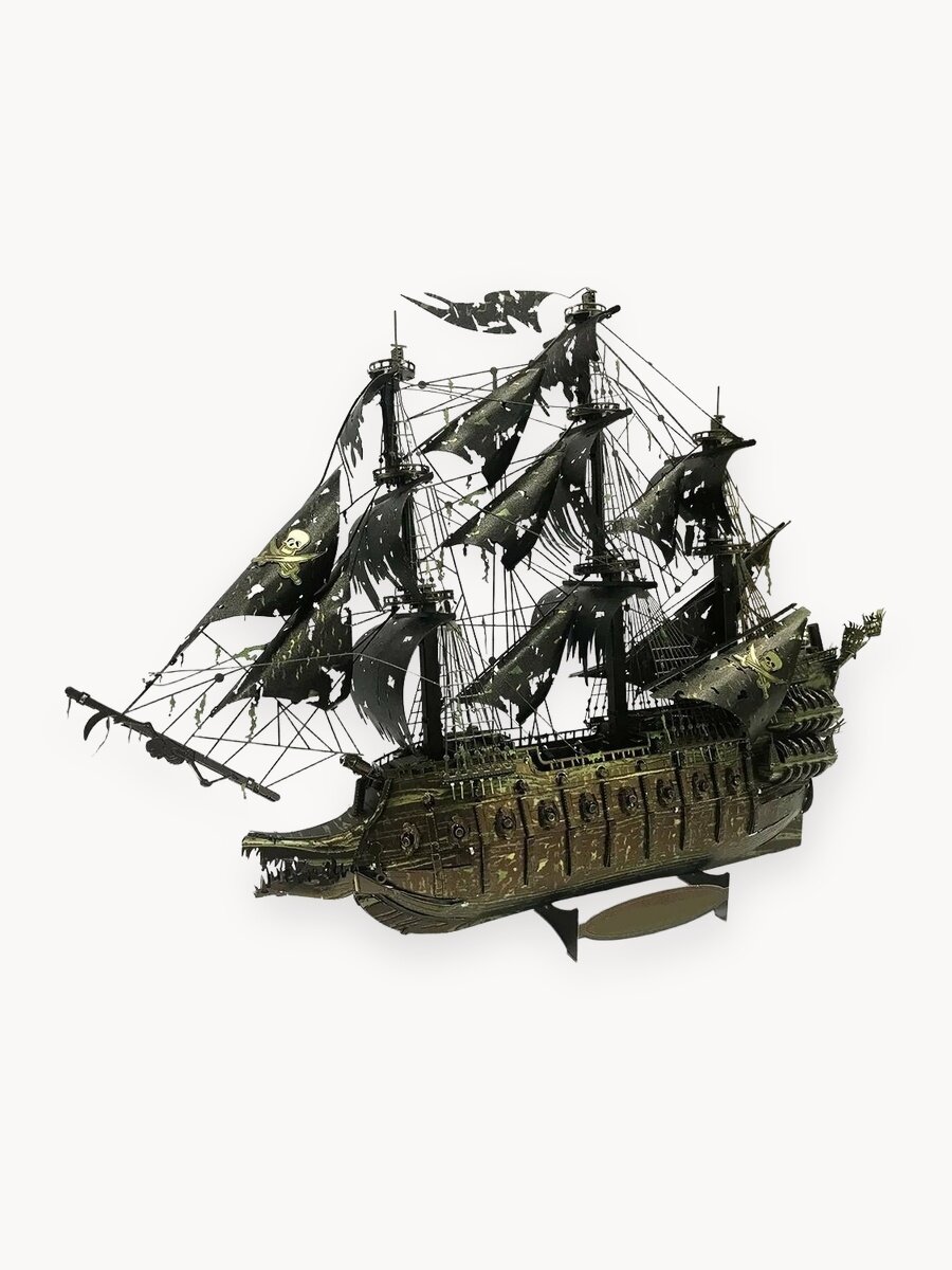 3D пазл металлический корабль "Летучий голландец" Luxury Gift, сборная модель корабля