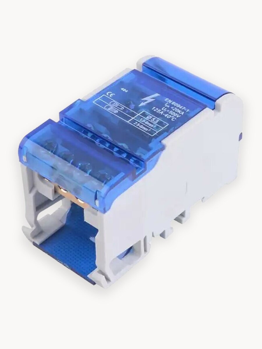 Кросс-модуль 4х4 на дин-рейку Шина распределительная в корпусе на DIN-рейку