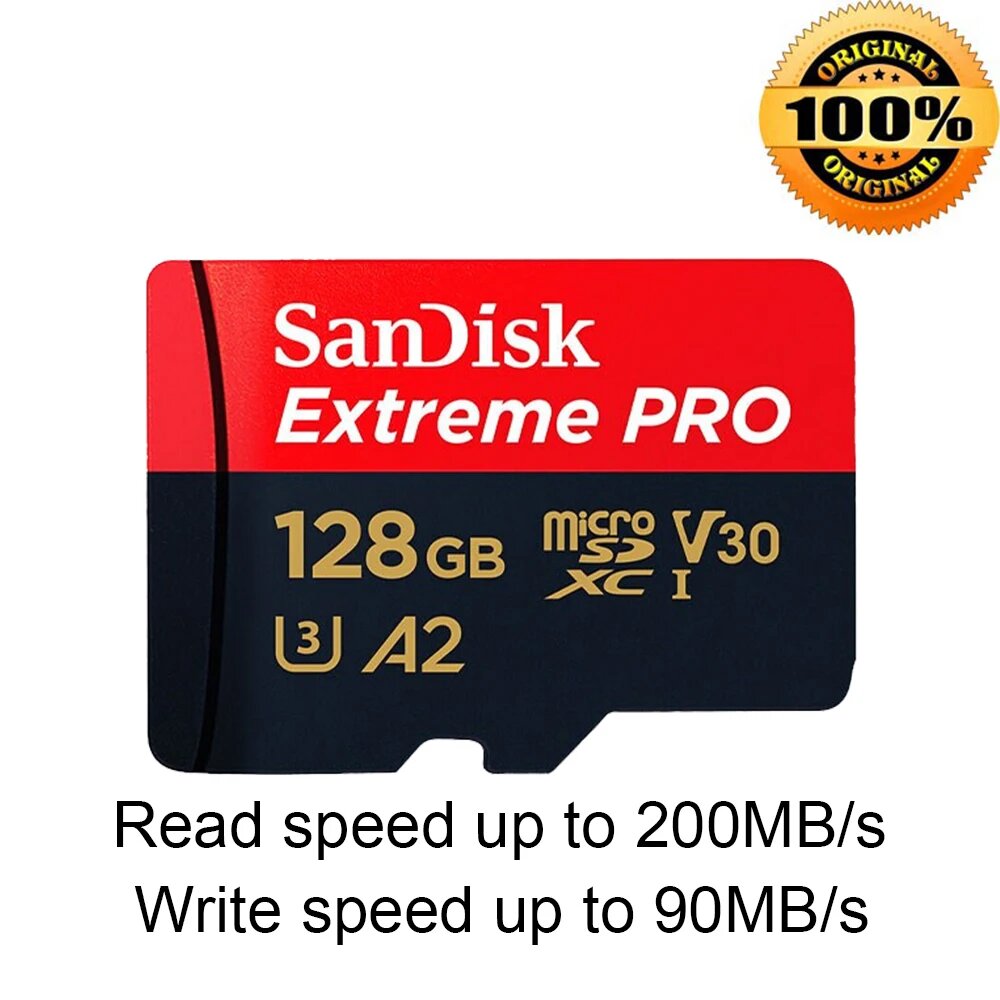 SanDisk microSD карта памяти C10 Black 128G