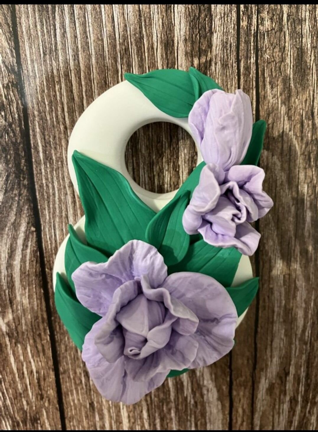 Cиликоновая форма для мыла Восьмерка с Ирисами