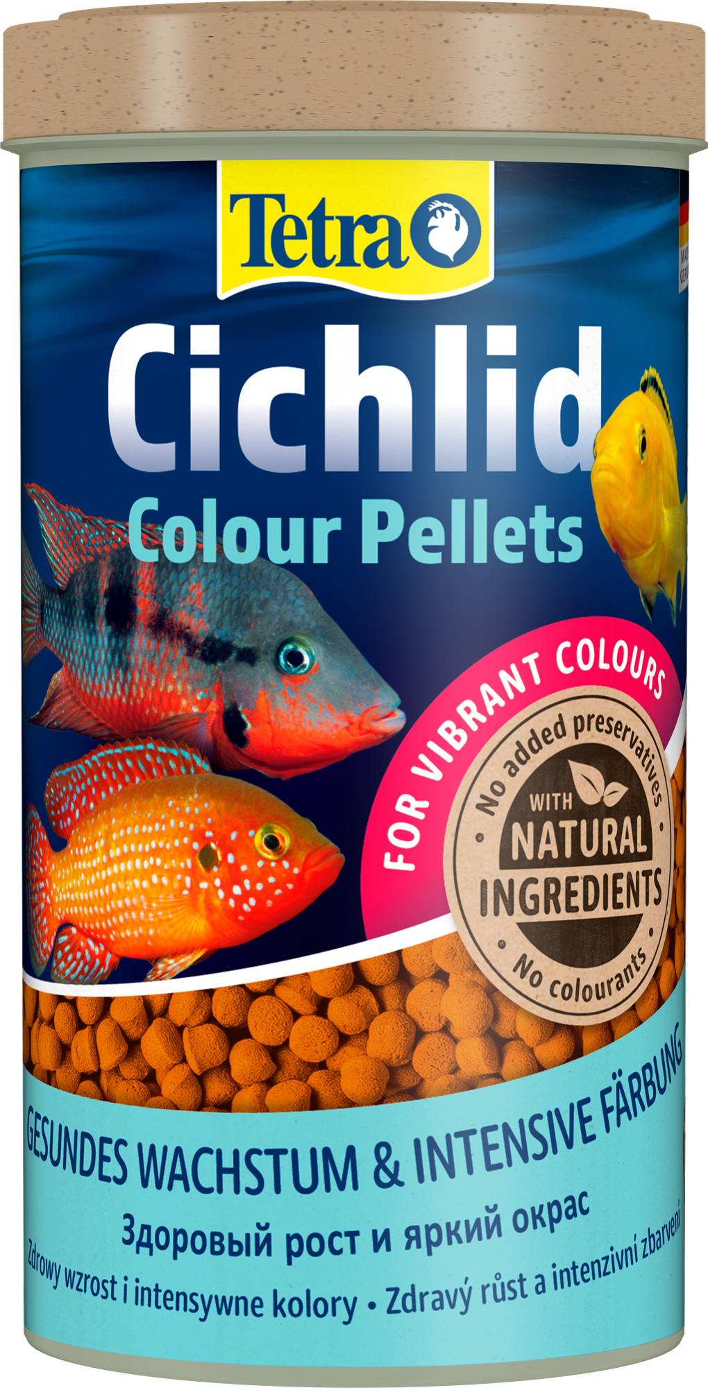 Корм Tetra Cichlid Colour, шарики, для любых видов цихлид, 500 мл