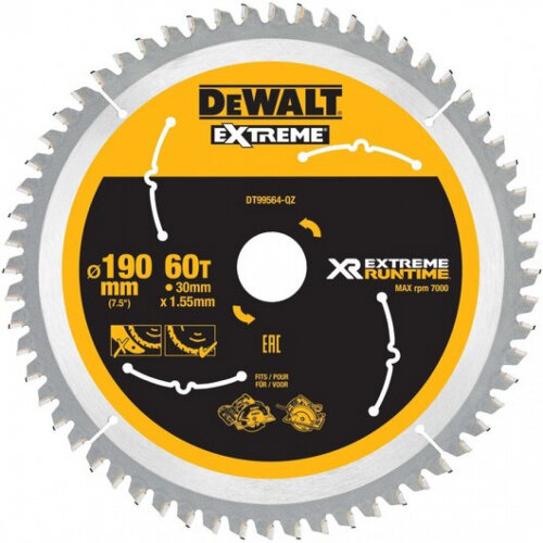 Диск пильный Dewalt DT99564-QZ, XR, 190x30мм, 60T CSB