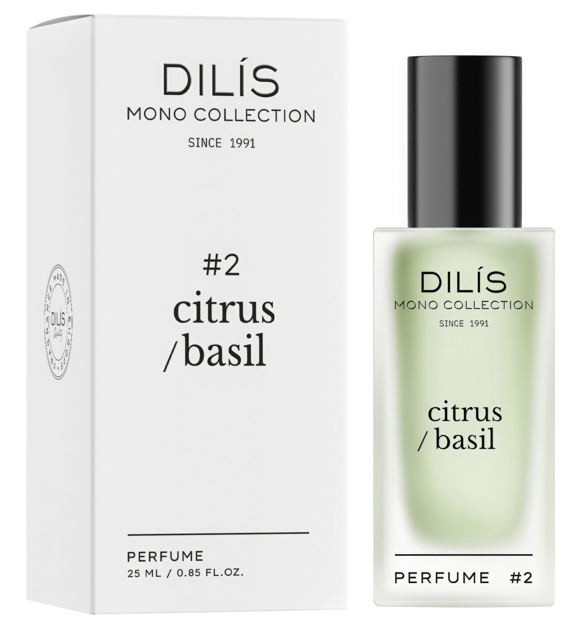 Духи женские Dilis Mono Collection Citrus / Basil, 25 мл