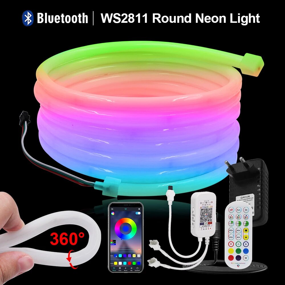 RGBIC Neon Light 2м Bluetooth, EU Plug