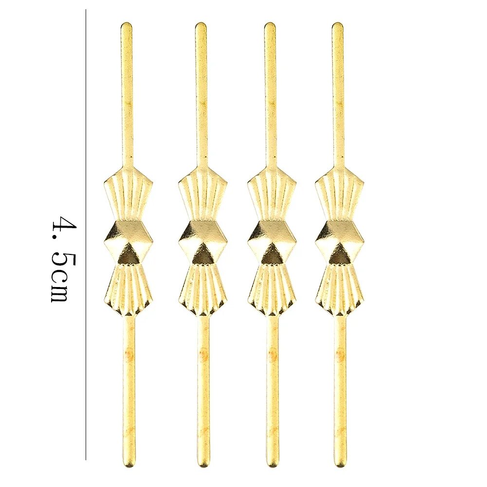 Металлические зажимы для люстр 33/45 мм, 100 шт. 45mm Gold