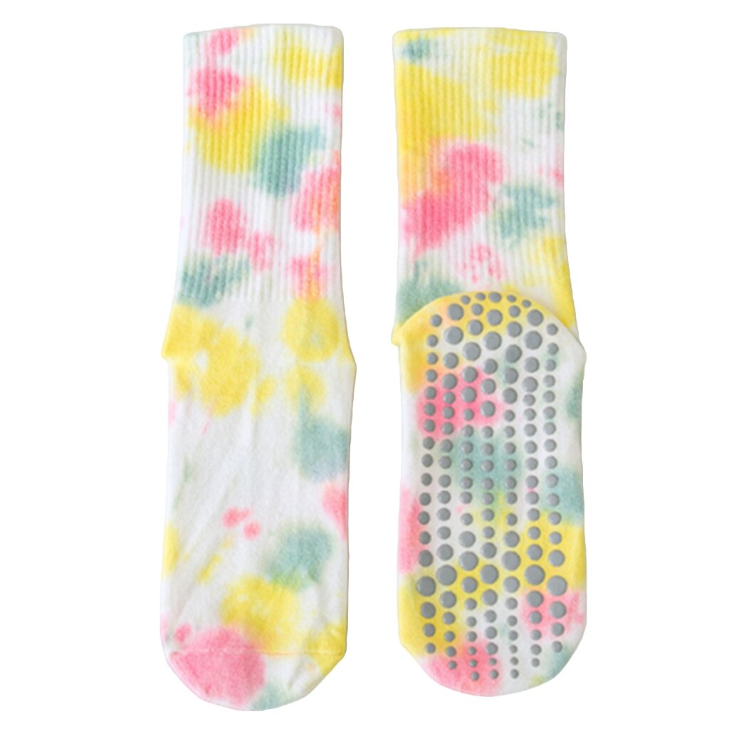 1 пара нескользящих носков для йоги с ручками, пилатеса женщин, хлопковые танцевальные балетки женщин