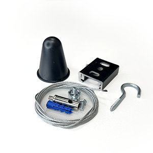 Комплект подвеса с тросом 5м черный VARTON V4-R4-05.0006. TRK-0003