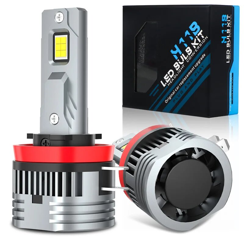 H11B Светодиодные фары Лампа 1000 Вт 100000LM Супер яркий 1:1 Мини-турбовентилятор Беспроводная автоматическая лампа Plug And Play 12 В 24 В для Kia