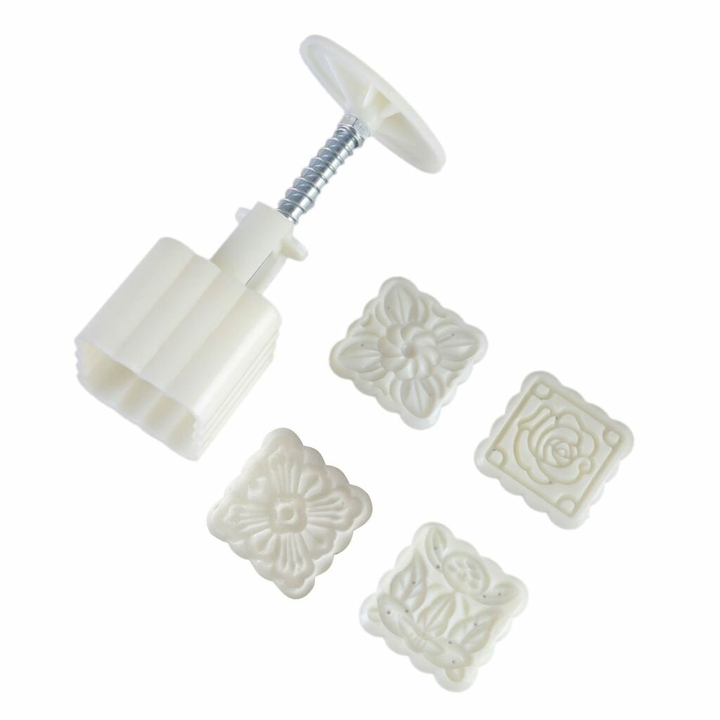 Классическая пресс-форма для лунных пирожков 63г, 1 шт. 4 формы