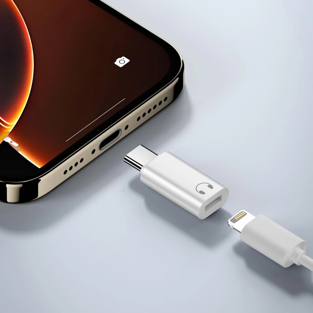 Адаптер для IOS Female to Type C Male Type-C to IOS Connector USB Type-C Адаптер для наушников для iPhone 15/16 Аксессуары
