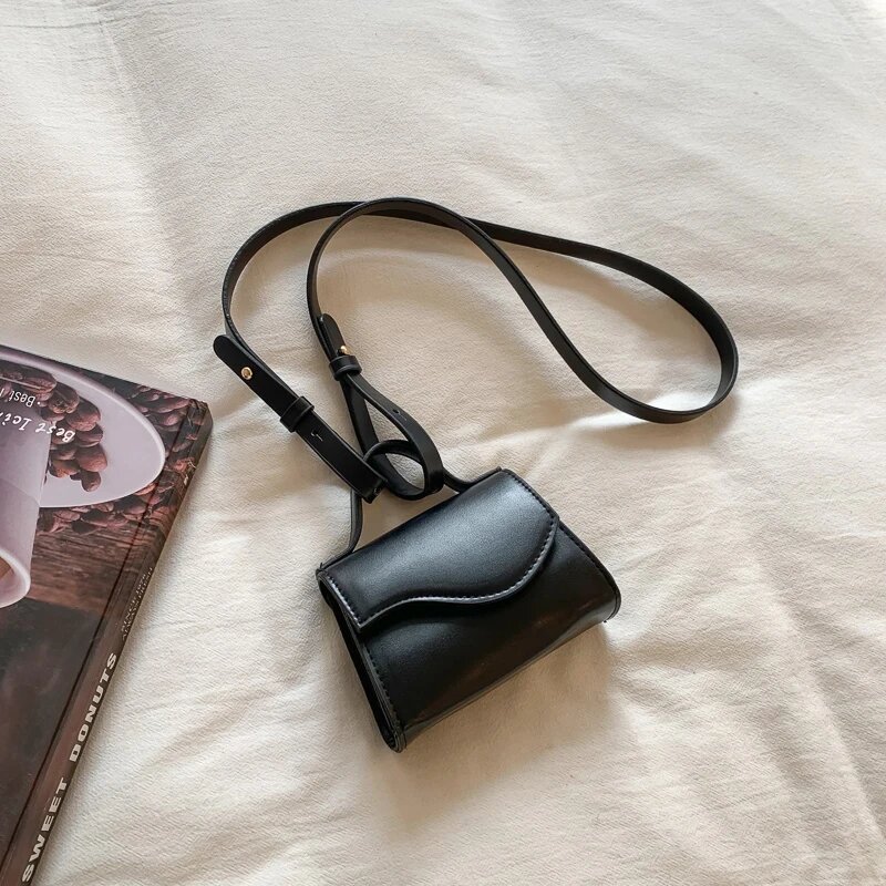 Женские винтажные сумки для одиночных плеч зимние женские клапаны Mini Bolsos Fashion Ladies Сумки для кросса роскошные кожаные дизайнерские сумочки, black, SKU01068