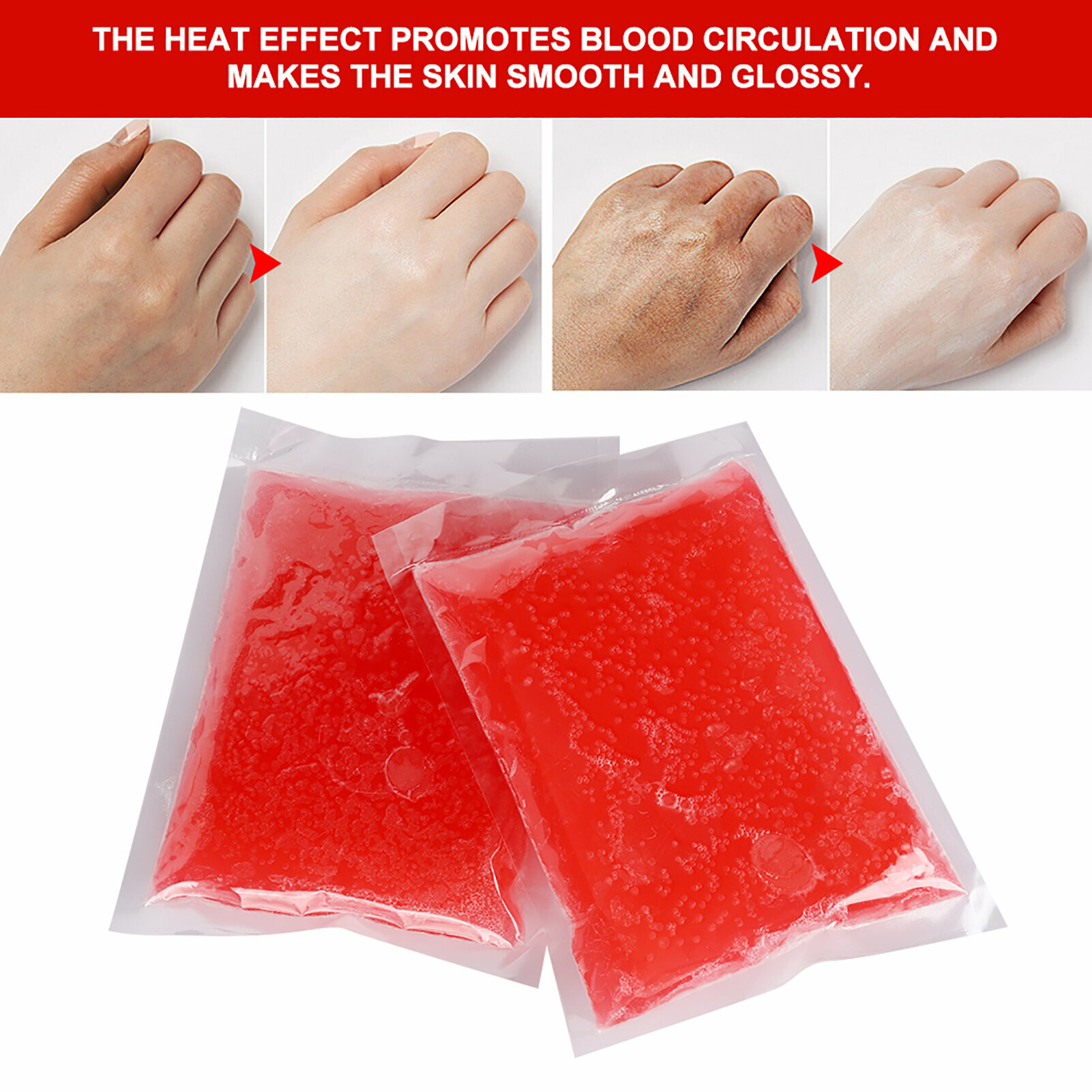 2pcs Маска для рук и ног из парафина для увлажнения и питания кожи Зима Косметика для ухода за кожей Розовый 100g/пакет