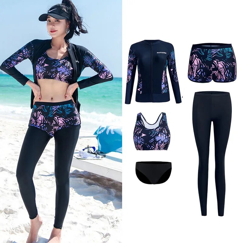 Мужские/женские рашгарды для плавания с длинными рукавами, рубашка и брюки с защитой от УФ-солнца, спортивные костюмы для тренировок, бега, пешего туризма, купальники, спортивные костюмы