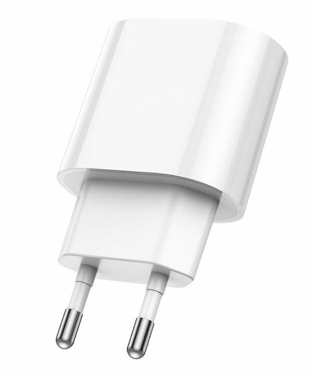 Сетевое зарядное устройство Hoco C109A с кабелем Type-C 1USB 10.5W белое