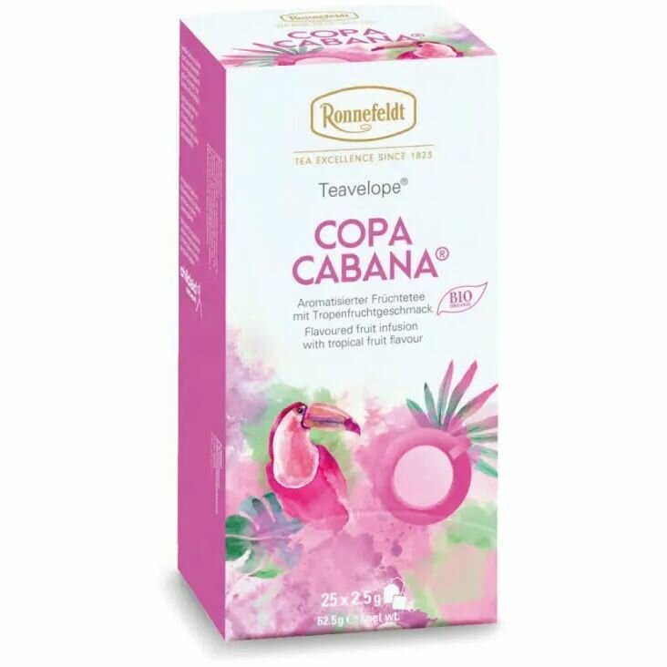 Чай Ronnefeldt Copa Cabana, фруктовый, на чашку 25 пакетов