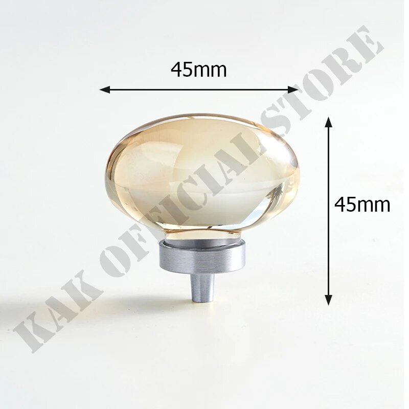 Ручки для шкафа KAK хрустальные золотые Silver 2