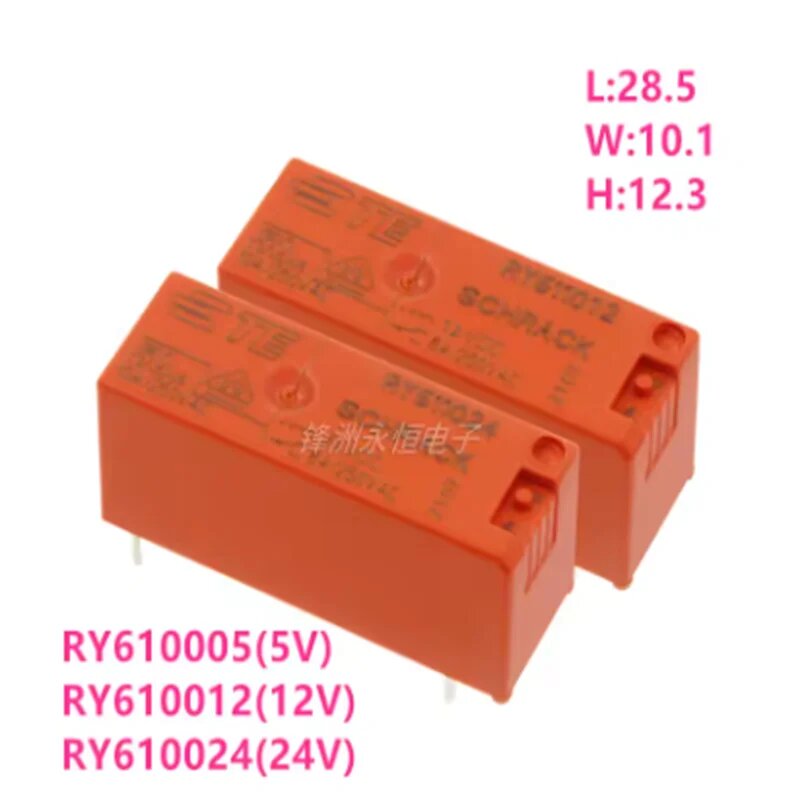 SCHRACK Силовые реле RY610005, RY610012, RY610024 RY610024