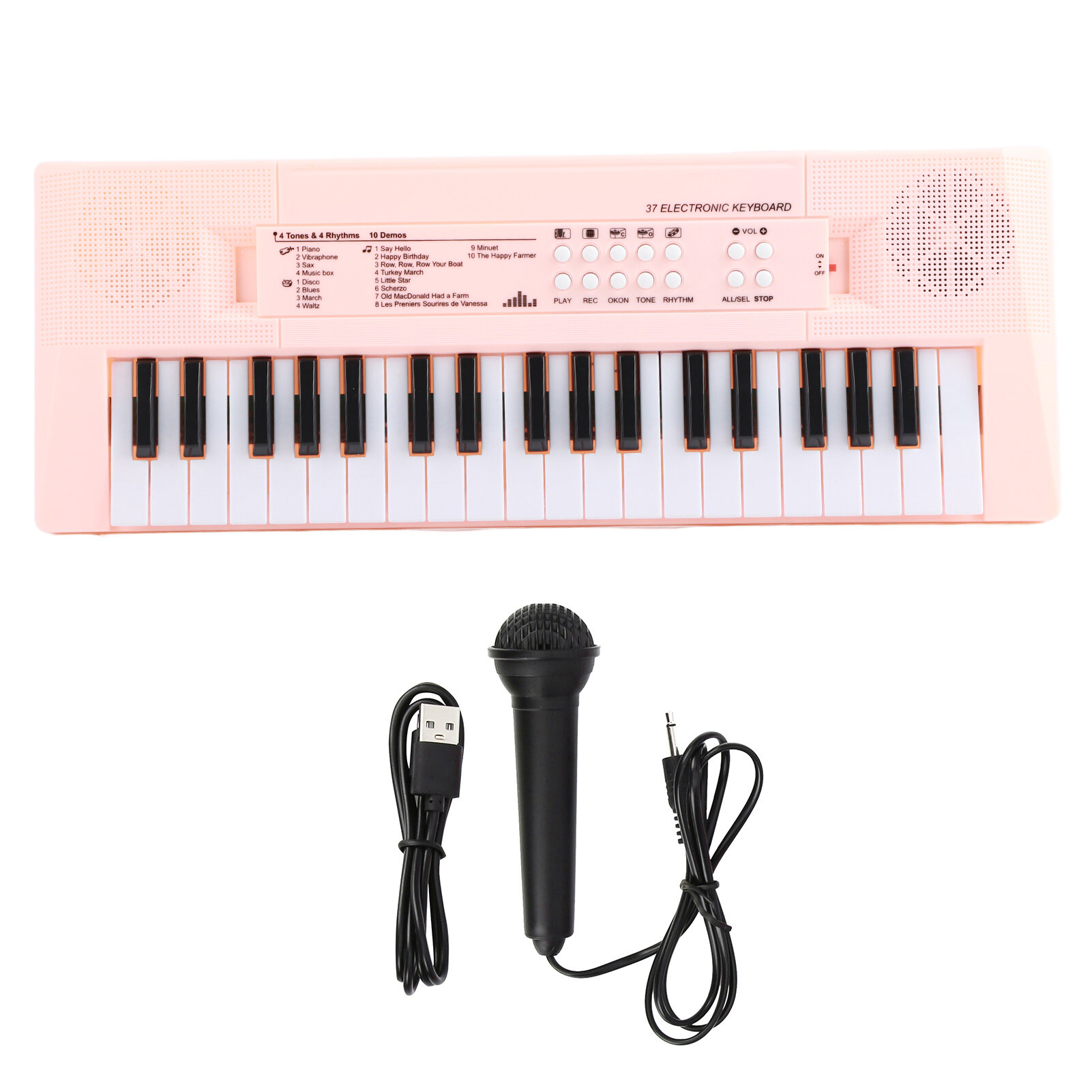 BF‑3738C Музыкальное клавишное электропианино с 37 клавишами для начинающих, образовательный инструмент
