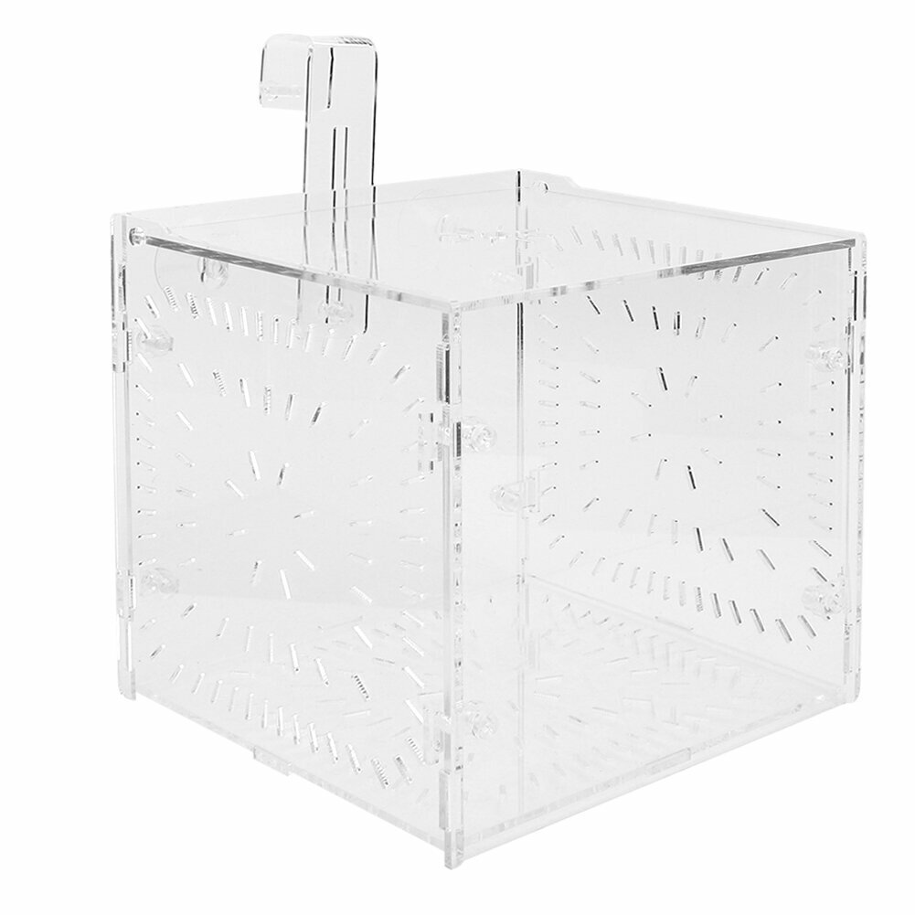 Isolation Breeding Box Seedlings Incubation Reproduction for Fish Tank Aquarium(15x15x15cm)