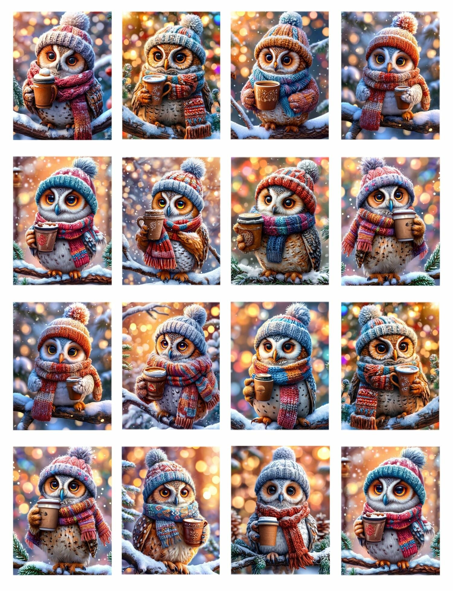 Водорастворимая картинка для мыла А4 Сова