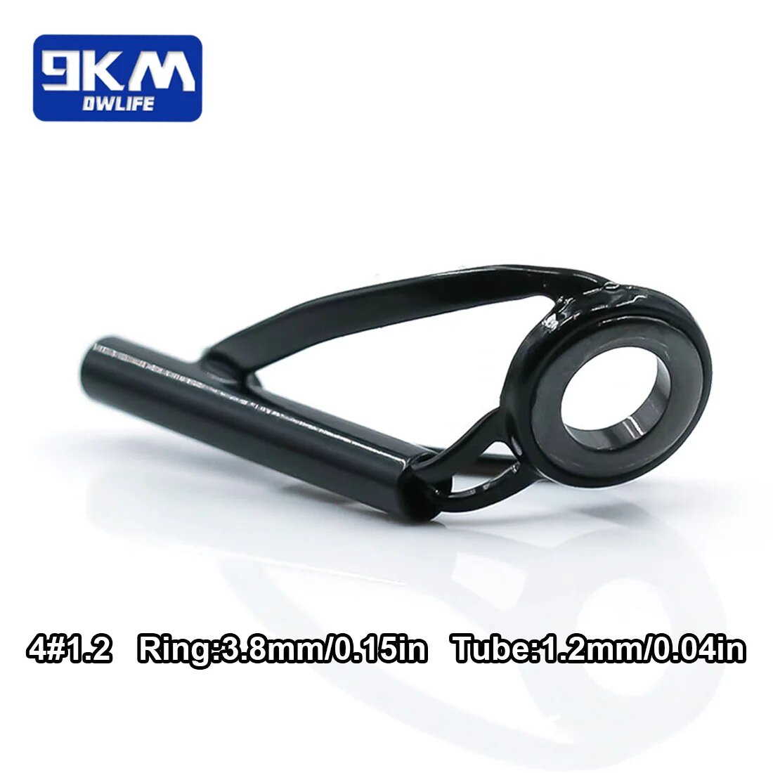 Наконечники для удочек 9KM DWLIFE из нержавеющей стали Черный, 3.8mmX1.2mm 5Pcs