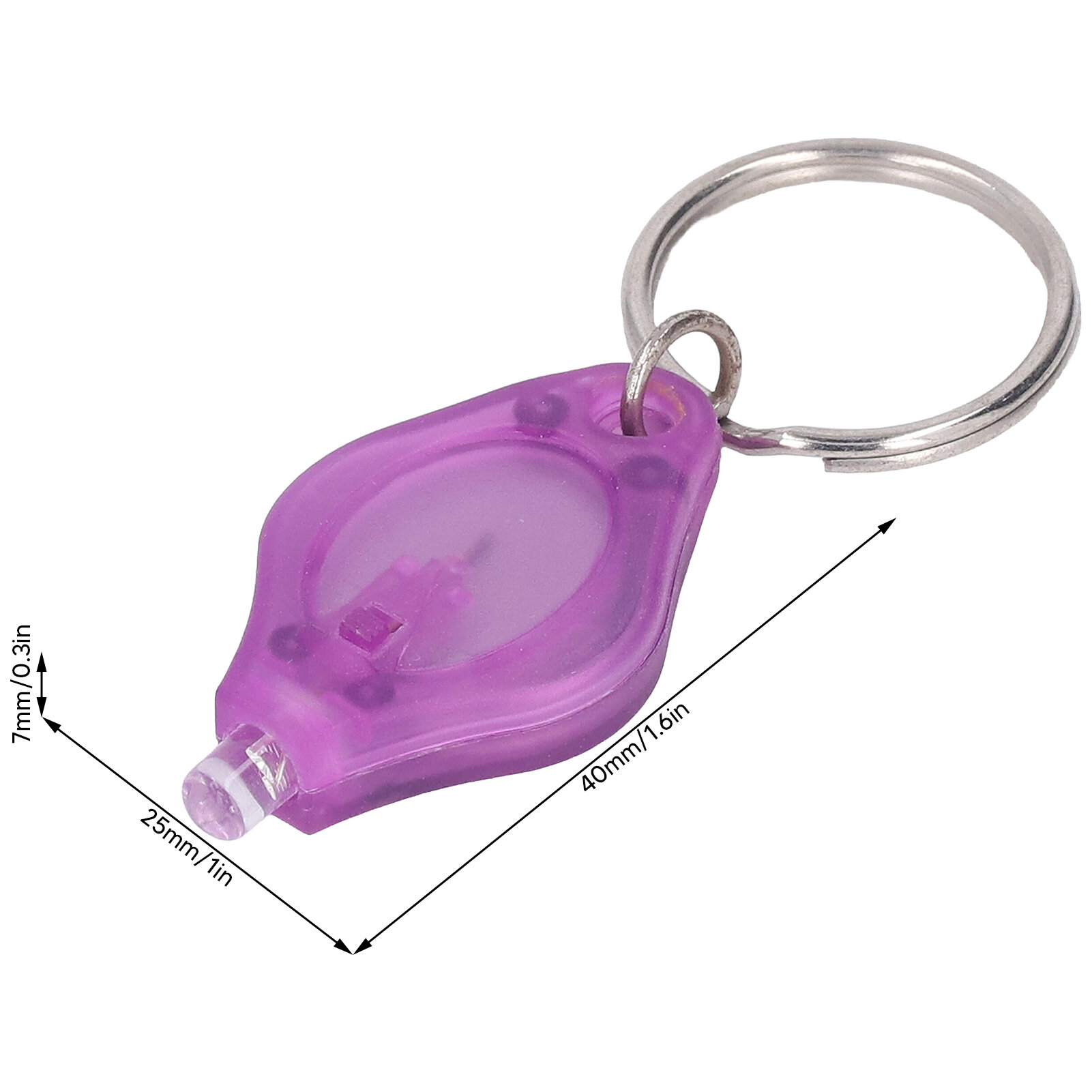 5 шт. УФ-мини-брелок 365 нм 395 нм длина волны портативный светодиодный фиолетовый свет УФ-светодиодный брелок-фонарик