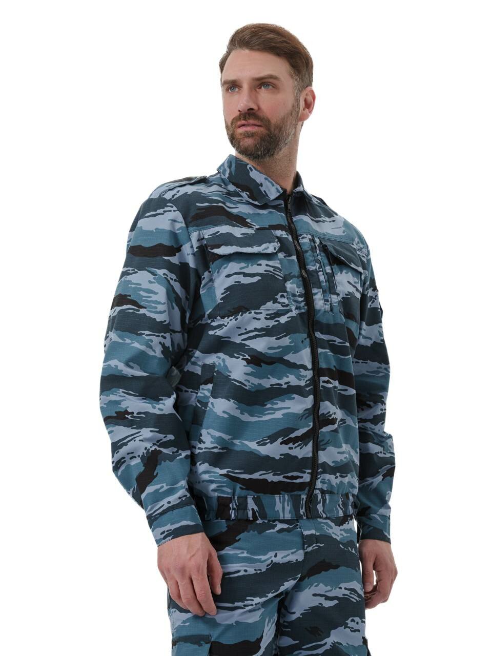 Костюм охранника мужской "Контрол" летний серый вихрь тк. Рип-стоп, 56-58, 170-176