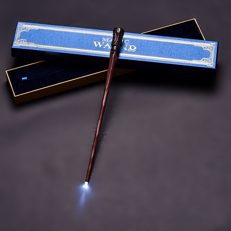 Светящаяся палочка Гарри Поттера, палочка Гермионы, светящаяся магическая палочка Дамблдора, игрушка на Хэллоуин с LED-подсветкой