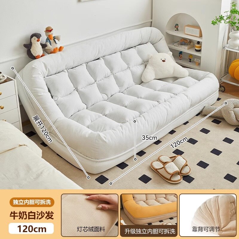 Одноместная кресло-кровать татами для человека и собаки, маленький диван для спальни, большой диван для гостиной, ленивый диван