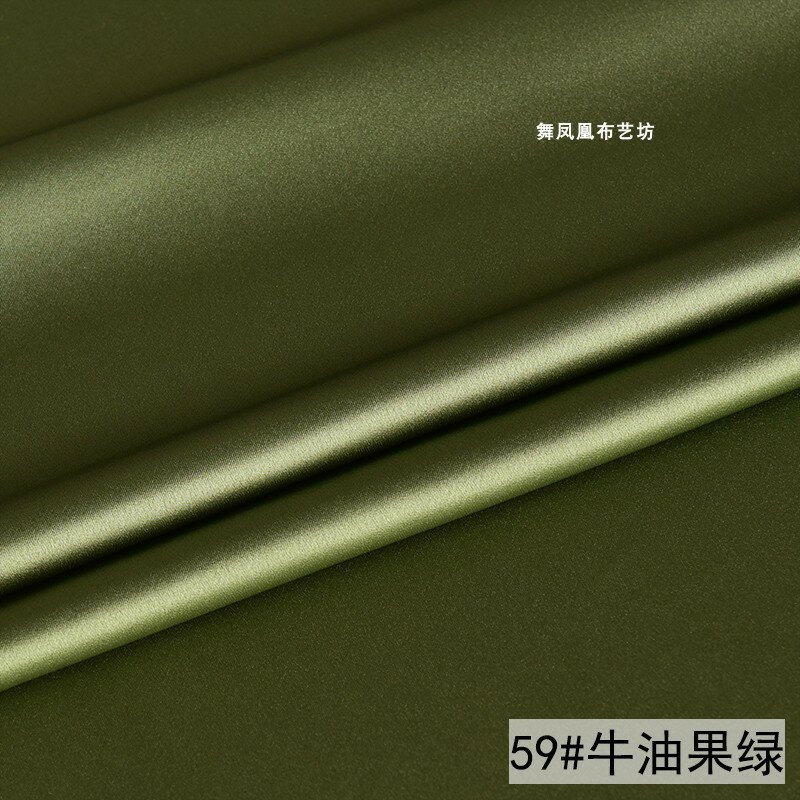 Однотонная двусторонняя ацетатная атласная ткань, глянцевая имитация шелка, дышащая, гладкая ткань для платьев