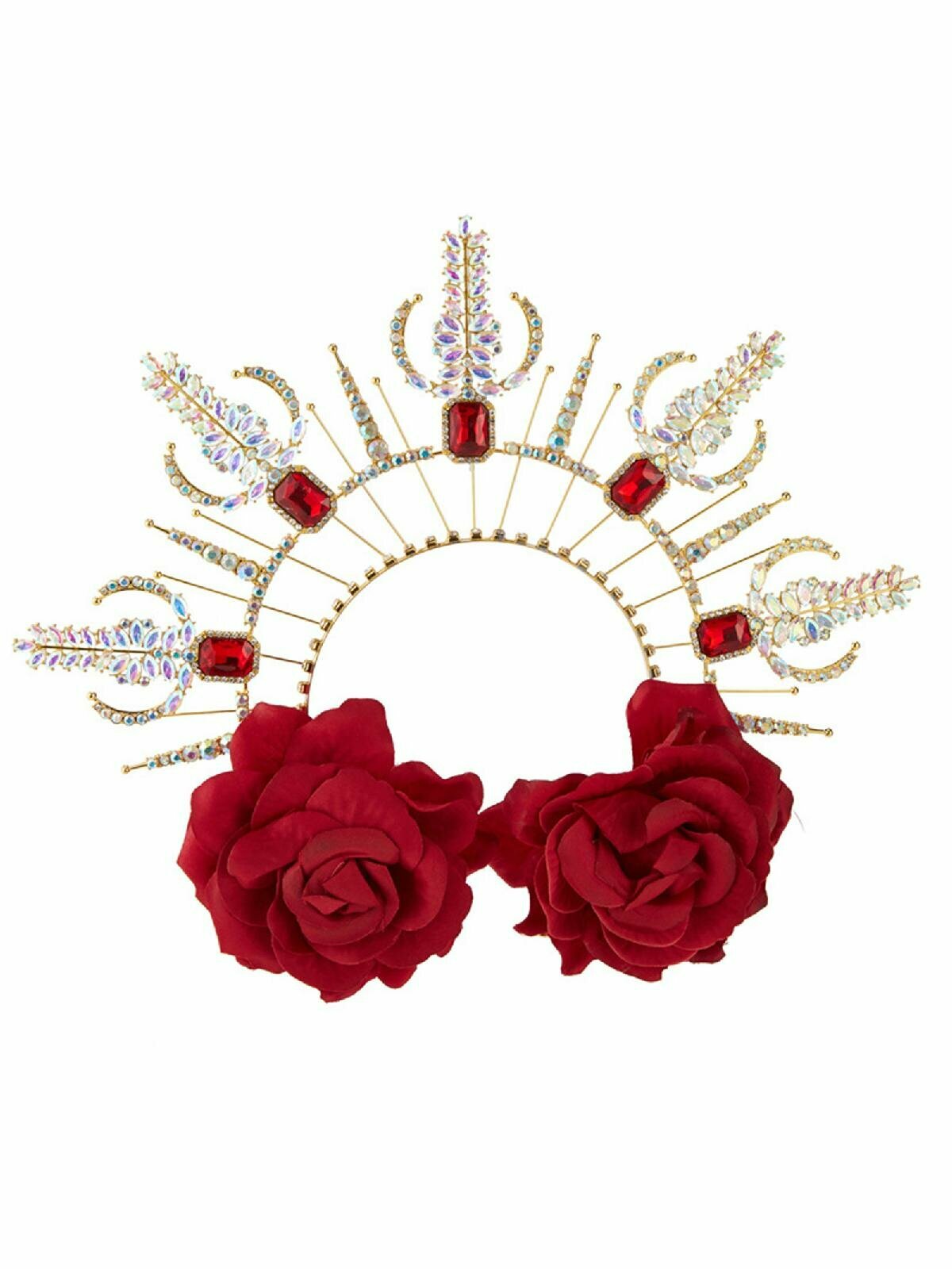 Диадема Мадонны с Ореолом в стиле Барокко Ретро Готическая диадема лолиты