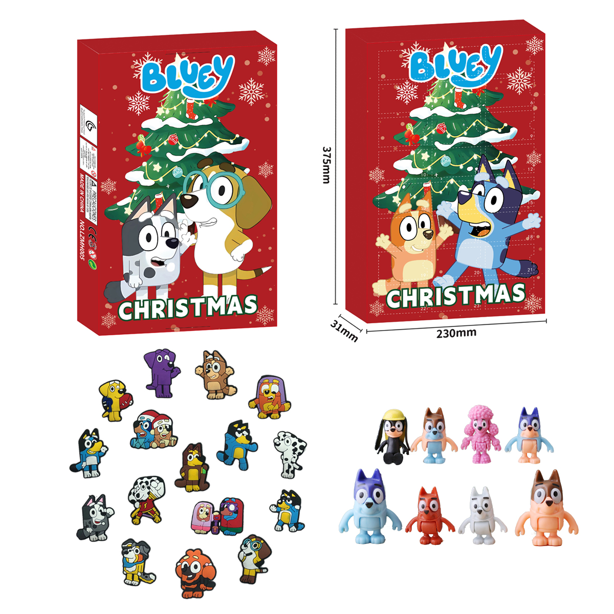 Рождественская слепая коробка, ритм-бокс, календарь обратного отсчета, подарочная коробка, игрушка из строительных блоков Minecraft, маленький орнамент обратного отсчета