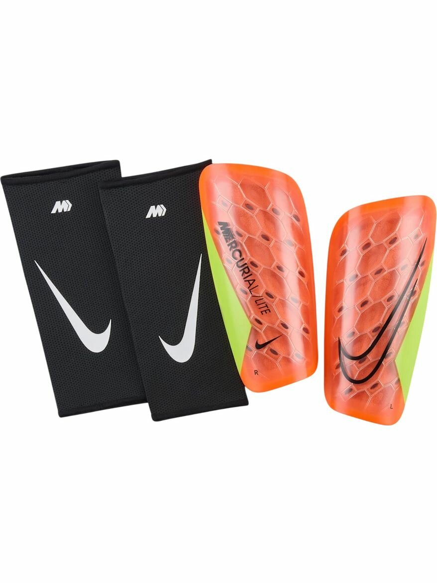 Щитки Nike Mercucial Lite оранжевые 79% калиевая смола, 21% этиленвинилацетат DN3611-830