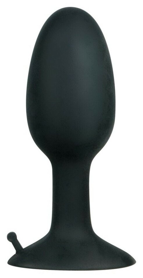 Полая анальная пробка с шариком Small Silicone Plug - 8 см. (арт. 52065)