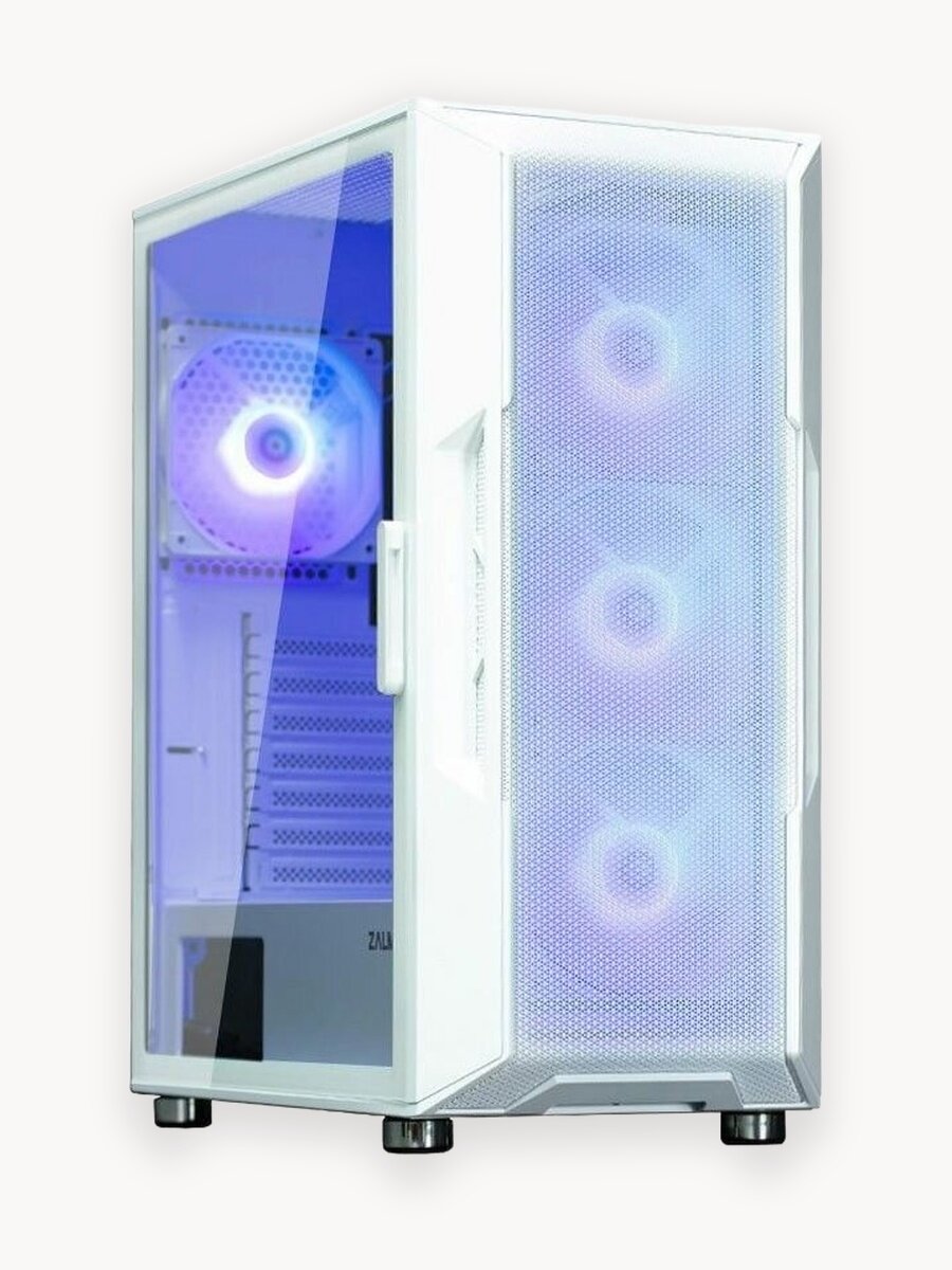 Корпус ZALMAN I3 NEO ARGB WHITE, ATX, WHITE