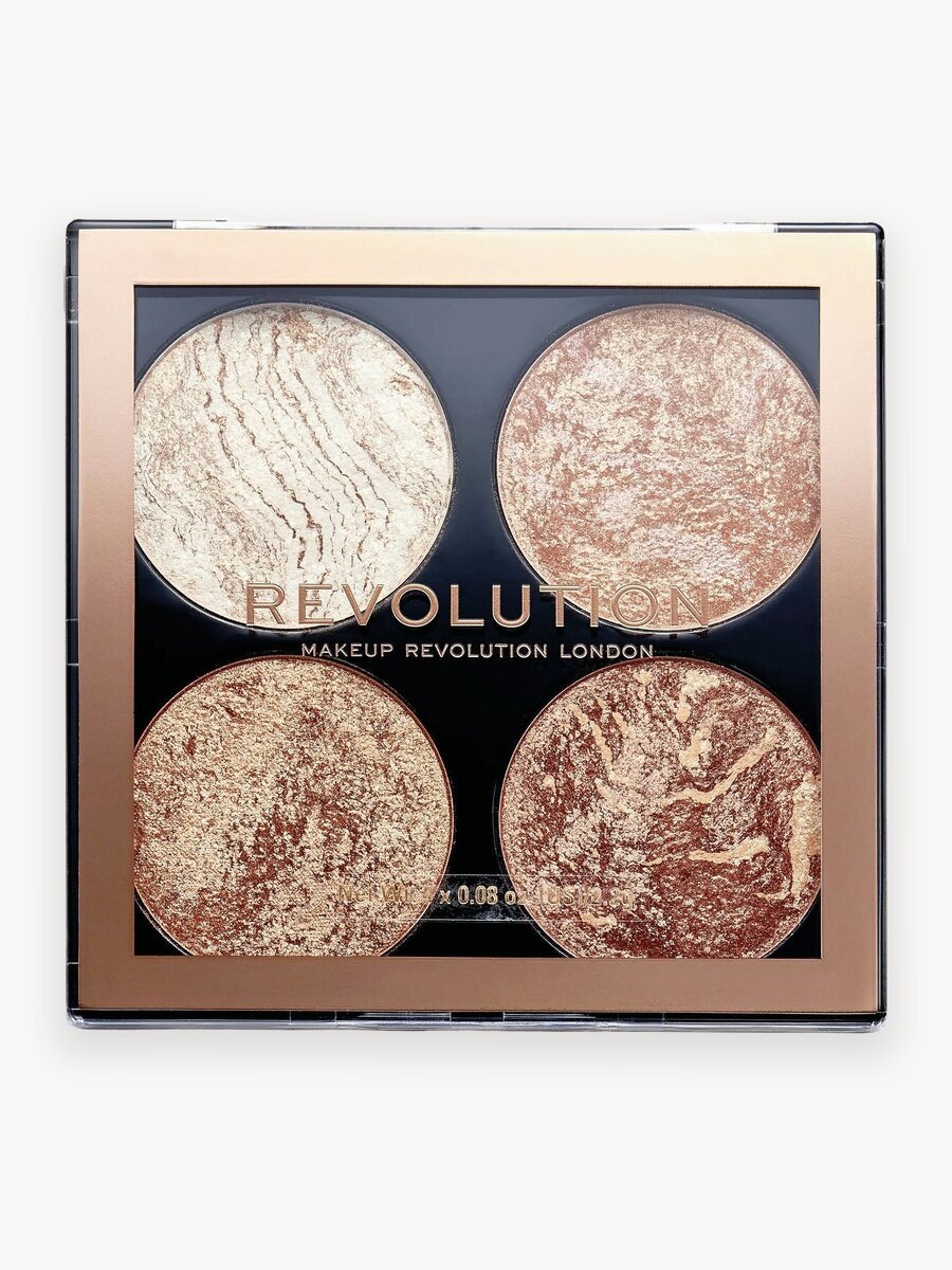 Хайлайтер для лица Makeup Revolution 4в1 Cheek kit Don't Hold Back, 8.8г