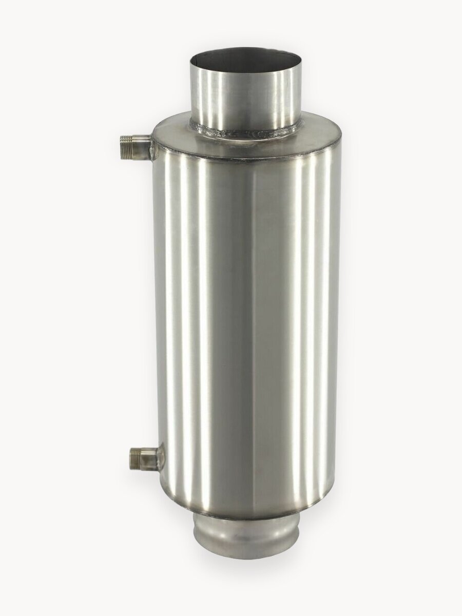 Теплообменник Сталь Мастер 9 л диаметр 140 мм AISI 304 для печей с дымоходом