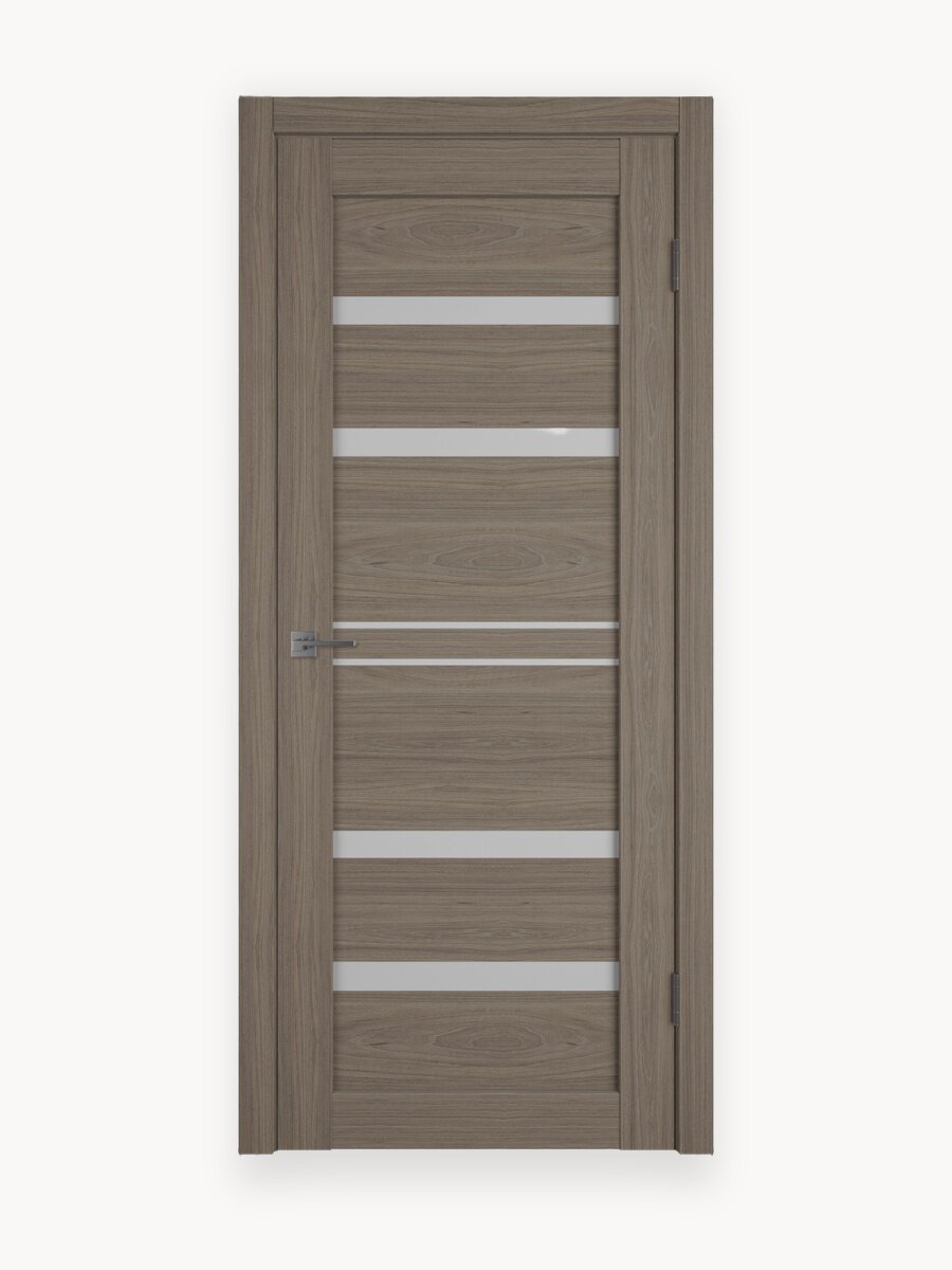 Межкомнатная дверь А26 коричневая 800х2000 мм матовое стекло (комплект)