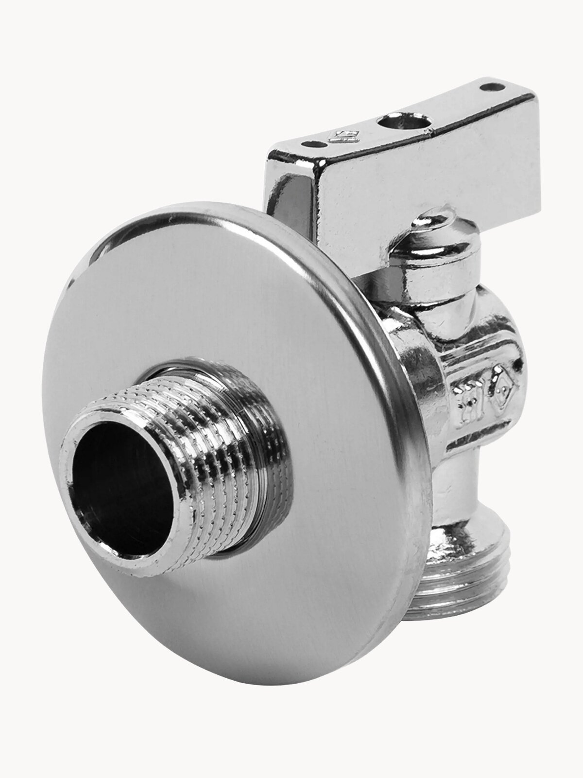 Кран Bugatti Miami 833 угловой 1/2-1/2 с отражателем, латунь, 1 шт.