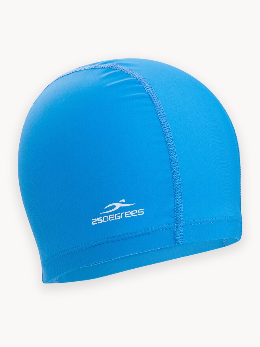 Шапочка для плавания тканевая для взрослых и дете 25DEGREES Essence, цвет голубой