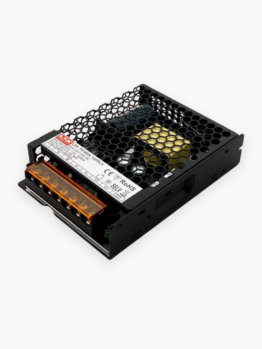 Блок питания для светодиодов LUXDriver 24 В 150 Вт, 6.25 А, для светодиодной ленты