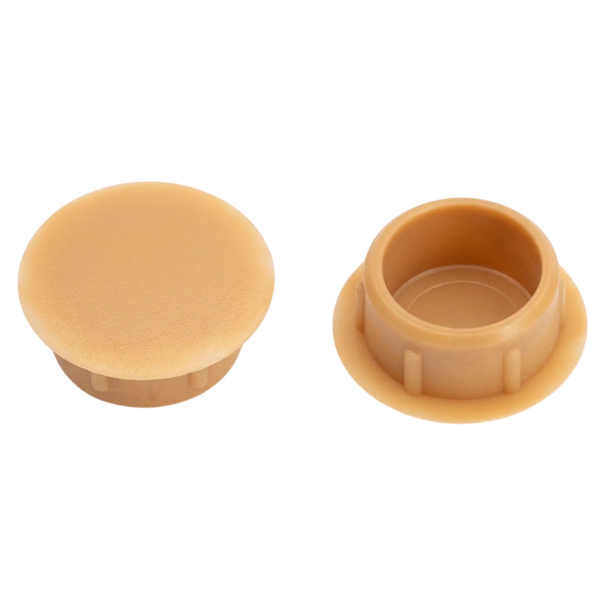 Декоративная заглушка ø14 мм бежевого цвета, набор 20 шт для мебельных отверстий
