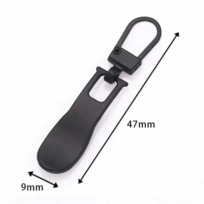 Съемные бегунки для молнии, металлические, набор из 5/10/20 шт. 5pcs black